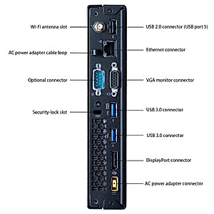 Lenovo ThinkCentre M83 Tiny Desktop PC Computer Package, Intel Quad Core i5-4590T, 8G, 256G SSD, USB 3.0, VGA, DP, 20 Inch LCD Monitor(Brands May Vary), Keyboard, Mouse, Win 10 Pro (Renewed)