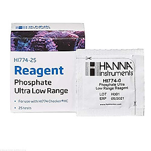 Hanna Instruments HI774-25 Phosphate Ultra Low Range Checker HC Reagents (25 Tests) by wwG Store