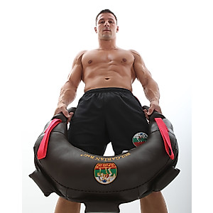 Bulgarian Bag - Genuine Leather (30 lb.) (Fitness, Crossfit, Wrestling, Judo, Grappling, Functional Training, MMA, Sandbag), Medium