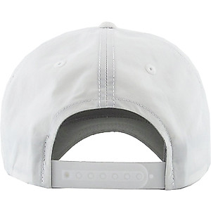 KBETHOS Relaxed Fit Unconstructed Nylon Sports Cap Adjustable Performance Hat … (Adjustable, (Nylon) White)