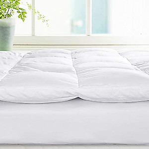 Home Elements 230 Thread Count White Goose Feather Twin Bed/Mattress Topper