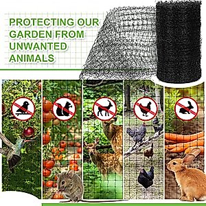 Bird Netting，7x100FT Garden Netting for Garden Protection, Durable Deer Fencing Net, Protecting Plants, Fruit Trees, Vegetables from Birds and Other Animals