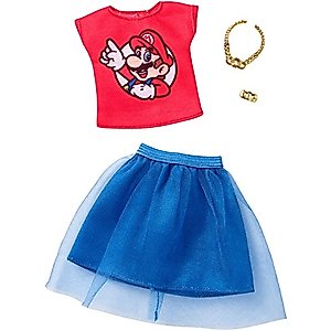 Barbie Super Mario Fashion, Blue/Red