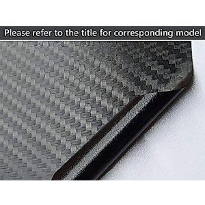 Puccy 2 Pack Back Protector Film, compatible with Dell Alienware Area-51m R1 2019 17.3" Black Carbon TPU Guard Cover （ Not Tempered Glass/Not Front Screen Protectors ）