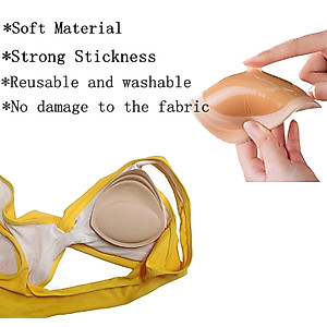 RMYLOVE Women’s Adhesive Bra Insert Pads Breast Enhancer Removable Breathable Sticky Push Up Inserts Bra