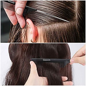 4Pcs Detangling Brush, Goowin Detangler Brush, Easy Detangler Brush for Natural Hair with Edge Brush & Tail Comb (Green)