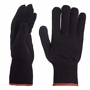 BASALT Cotton Working Gloves Cotton Knit Gloves Light-duty String Knit (6 Pairs, Medium)