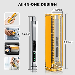 Mini Electric Screwdriver, 41-in-1 Precision Electric Screwdriver Set with 36 Magnetic Bits, Cordless Screwdriver Set, Magnetic Storage, Portable Repair Tool for Electronics Phone Camera Laptop Watch
