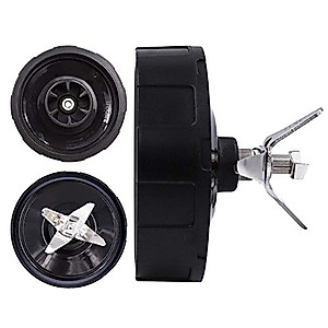 6 Fins Blender Blade 4inch Female Blade for Nutri Ninja iQ 900W BL454-70 BL455-70 and 1000W BL481-70 BL482-70 BL483-70 BL480 BL480D Blender Replacement Parts