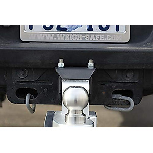 Weigh Safe WSARR-2 Anti-Rattle Receiver Reducer, Reduces 2.5" Receivers to 2" Receivers & has Built -in Anti-Rattle Tech, Hitch Tightener Grade Galvanized Bolts and High Strength Steel Construction.