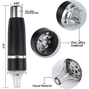 The Mill-Premium Tobacco Grinders (Black), 5.25 inches