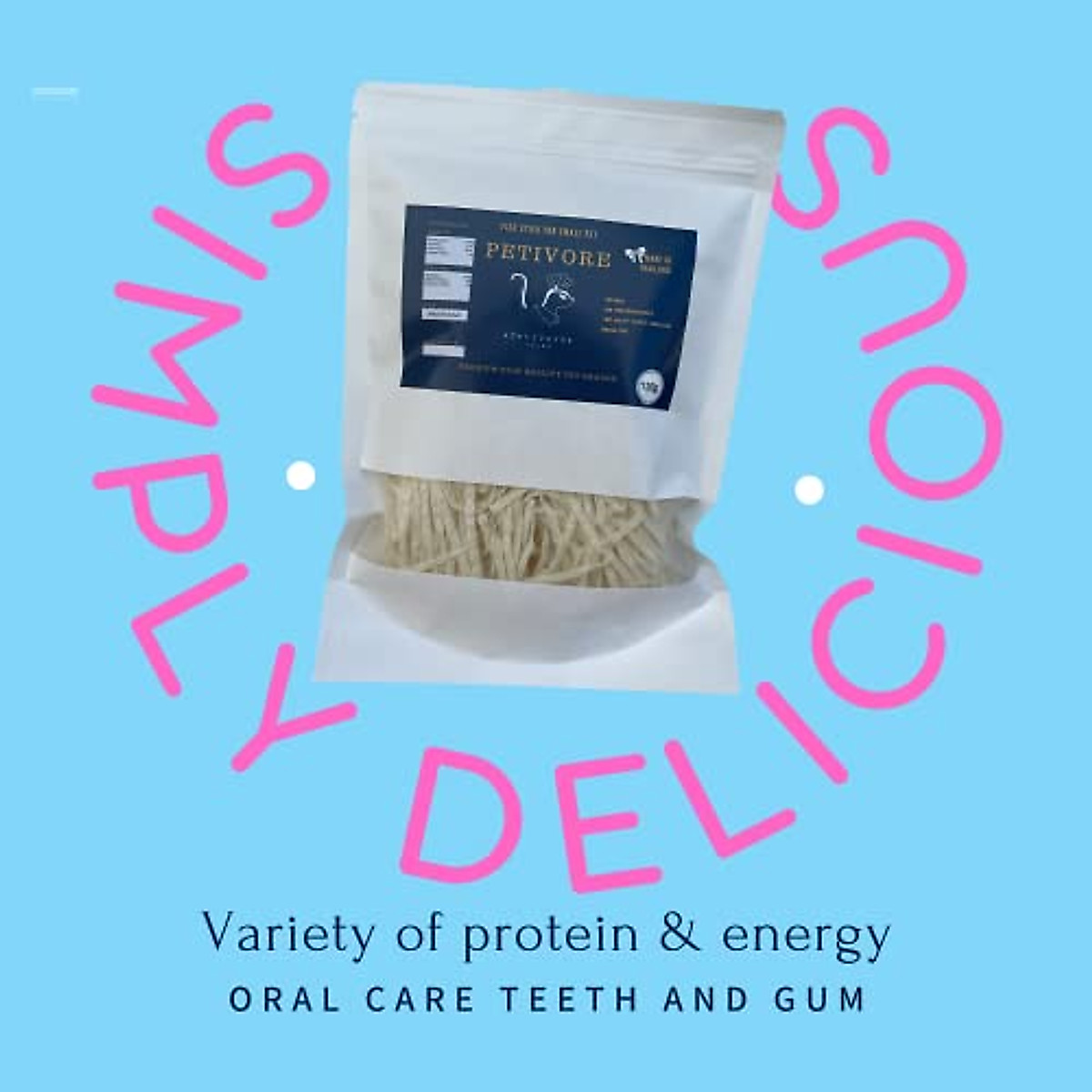 PETIVORE Premium Large Pack Fish Stick for Sugar Glider - Made with Real Fish - Hamster, Squirrel, Chinchillas, Marmoset, Small Exotic Animal Pet Treats, Snacks and Food (120g)