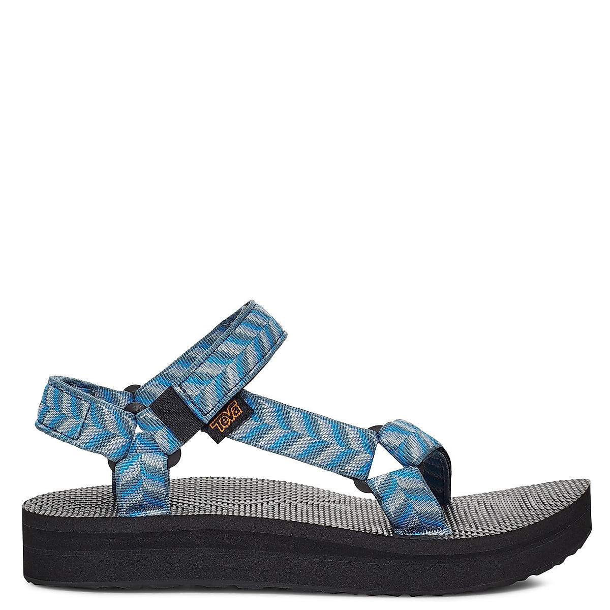 Teva Women's Midform Universal Sandal, Retro Geometric Blue, 9