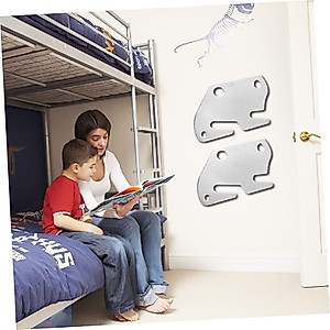 Veemoon 2pcs Furniture Connector Hook Plate Solid Wood Iron