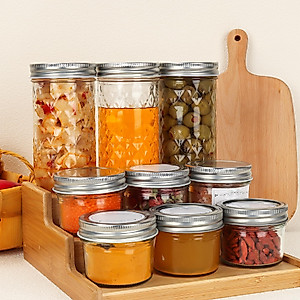 Keketin 12 oz Wide Mouth Mason Jars with Screw Airtight Lids,20 Pack Glass Canning Jars,Preserving Jars for Jam,Honey,Pickling,Fermenting,Fruits Storage and Wedding Favors