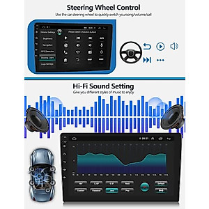 for Honda Civic 2001-2005 Android Car Stereo Support Wireless Carplay/Android Auto with 9 inch Touchscreen WiFi GPS Navigation BT USB FM/RDS Radio Receiver Backup Camera Steering Wheel Control