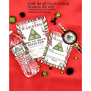 Zombie Birthday Party Thank You Sticker Labels, 40 2" Party Circle Stickers by AmandaCreation, Great for Party Favors, Envelope Seals & Goodie Bags