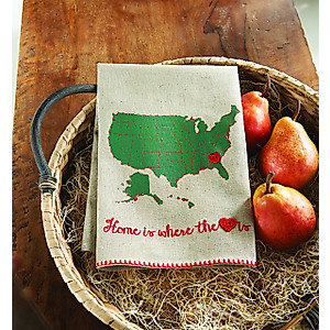 Mud Pie Home is Where The Heart is Linen Towel