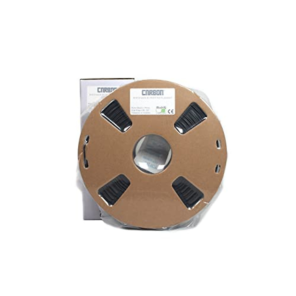 ECO - Certified Food Grade PLA+ 3D Printer Filament - Carbon Brand - Lab Tested, 1.75mm, 1kg, Accuracy: +/- 0.02 (Black)