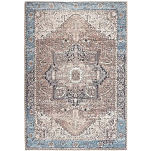 Bellini Rugs Machine Washable Rug with Non Slip Backing, Living Room Rug, Kitchen Area Rug, Pet Friendly Area Rugs, Throw Rugs for Entryway, Home Floor Decor, 3' x 5'