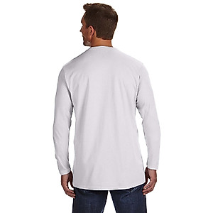 Hanes 4.5 oz., 100% Ringspun Cotton nano-T Long-Sleeve T-Shirt, Medium, ASH
