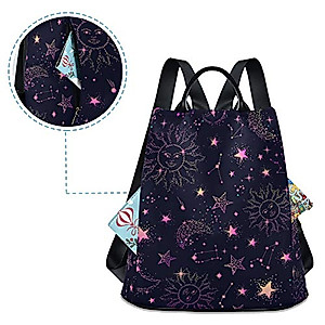 ALAZA Space Galaxy Constellation Backpack Purse for Women Anti Theft Fashion Back Pack Shoulder Bag