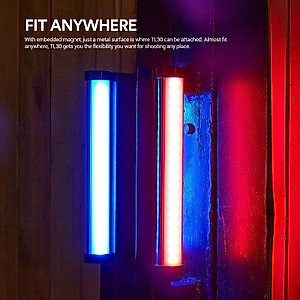 Godox TL30 RGB Tube Light, CRI 97+ TLCI 99+ Handheld Full Color LED Video Light Wand, 2700K-6500K Dimmable LED Light Stick, 37 FX Light Effects, 2900mAh Battery, Bluetooth APP Control