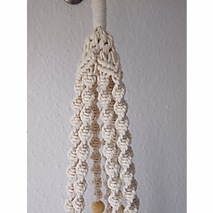 Macrame plant hanger-cotton rope -42 inches (110 cm) long-macrame shelf-candle holder- pot hanger or macrame hanging table