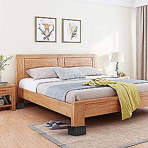 Kyrieval 3 Inch Bed Risers Heavy Duty U Shape Adjustable Furniture Risers for Casters Wheels of Furniture, Sofa, Table and Couch 4 pcs