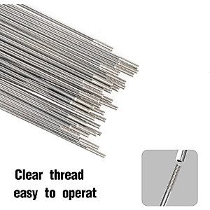 Bicycle Spokes Stainless Steel Bike Spokes with Nipples for Mountain Bikes Road Bikes 18PCS (Silver 282mm)