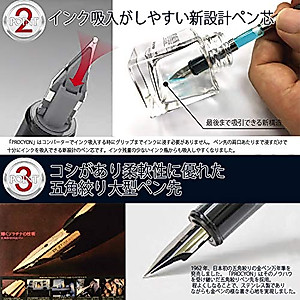 Platinum Fountain Pen, Prosion #50 Deep Sea, Fine Point, PNS-5000 50-2