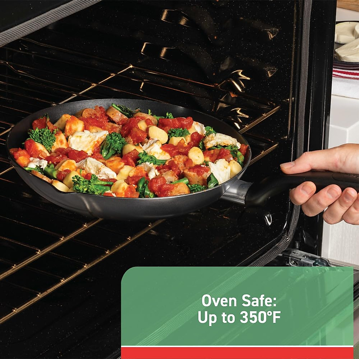 T-fal A74009 Specialty Nonstick Giant Family Fry Pan Cookware, 13-Inch, Black