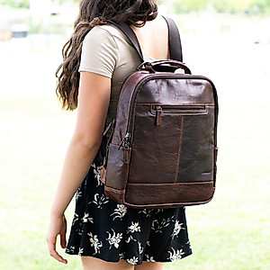 Voyager Compact Convertible Backpack/Crossbody #7534 (Brown)