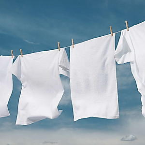 MANCHAP 150 Pack Natural Wooden Clothespins, Laundry Clothes Pins Wooden Clothes Pegs, Wood Clothing Pins Wooden Clips for Clothes, Photos, Crafts Display, 2.8 Inch Long