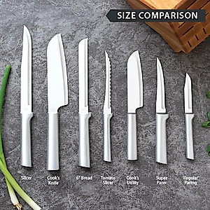 Rada Cutlery Cook’s Knife – Stainless Steel Blade With Brushed Aluminum Handle Made in USA, 10-7/8 Inches