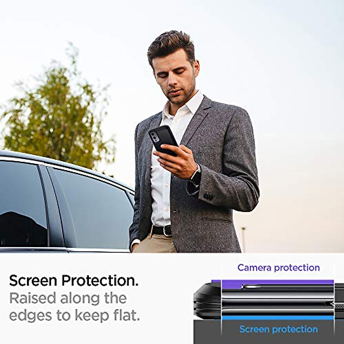 Spigen Tough Armor [Extreme Protection Tech] Designed for OnePlus 9 Case 5G [Compatible with NA & EU Versions, NOT Compatible with CH & in Versions] (2021) - Black