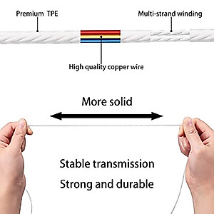 Empsun Wired Earbuds 3Pack Earphones with Microphone in Ear Headphone with 3.5mm Plug Compatible with All Smartphons Tablets iPod IPad MP3 Player (White)