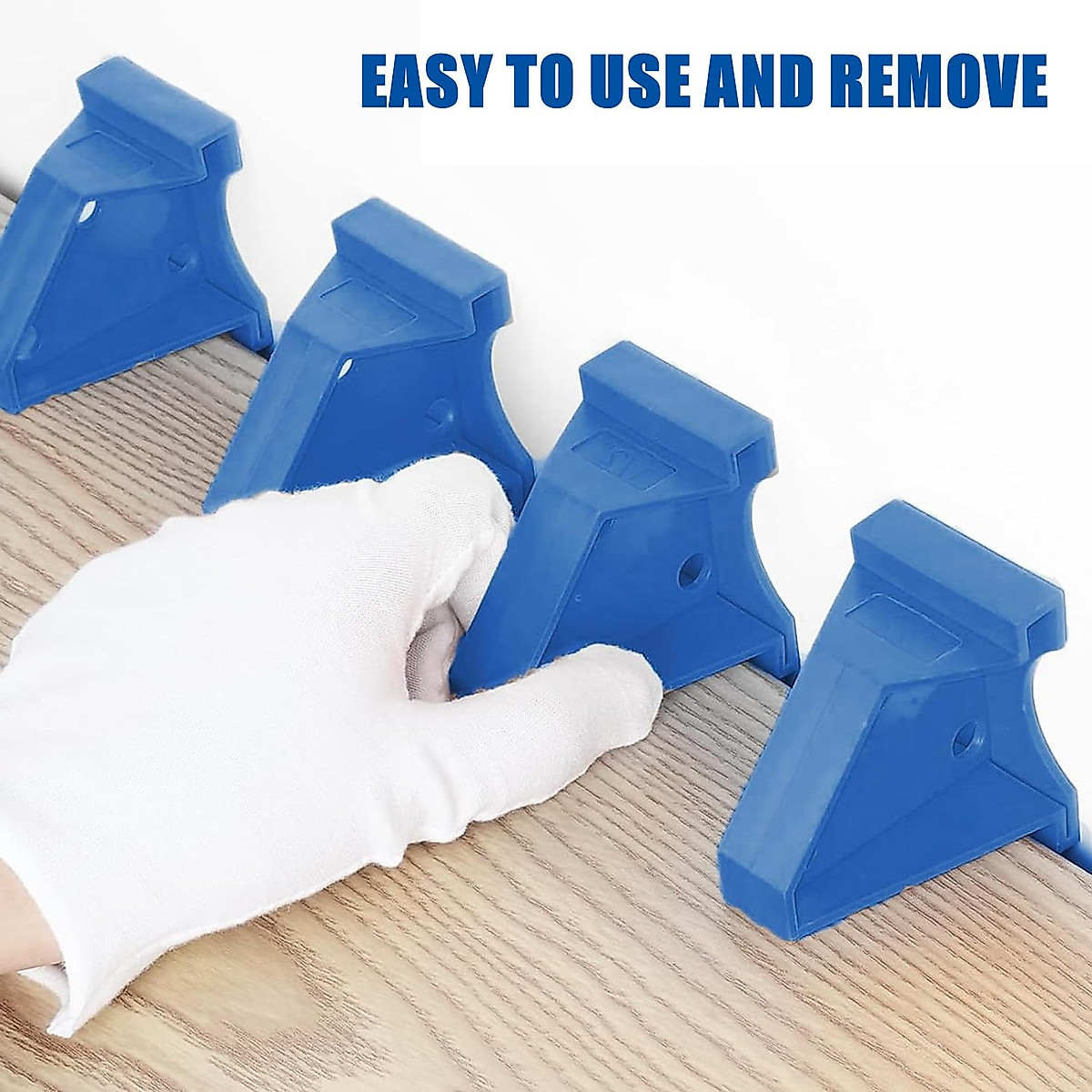 RHBLME 40PCS 1/2 inch & 1/4 inch Flooring Spacers Blue, Waterproof Clearance Hardwood Flooring Laminate Flooring Accessories for Laminate, Vinyl Plank, Tiles, Hardwood, Floating Flooring, etc