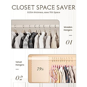 Smartor Pink Velvet Hangers - 50 Pack, Felt Hangers Non Slip Rose Gold Velvet Hangers, Heavy Duty Felt Hanger Flocked Hangers as Coat Hangers, Suit Hangers - Heavy Duty Clothes Hangers Velvet - Pink