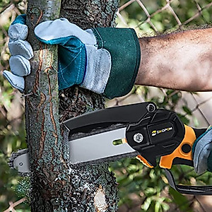 Pruning Tree Branches Handheld Battery Powered Electric Pruning Hand Saw, Can Replace Electric Pruning Shears to Trimming, Best Gift Yard Work Power Tool (One Battery&One Chain)
