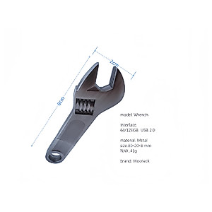 WooTeck 64GB Metal Wrench USB Flash Drive Livid