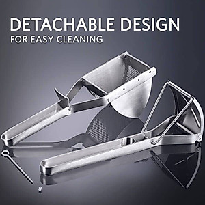 Potato Ricer, Sopito Stainless Steel Potato Masher for Commercial and Home Use