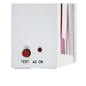 LFI Lights | NYC Approved Red Exit Sign | White Steel Housing | All LED | 8" Lettering | Hardwired with Battery Backup | UL Listed | NYCS-R