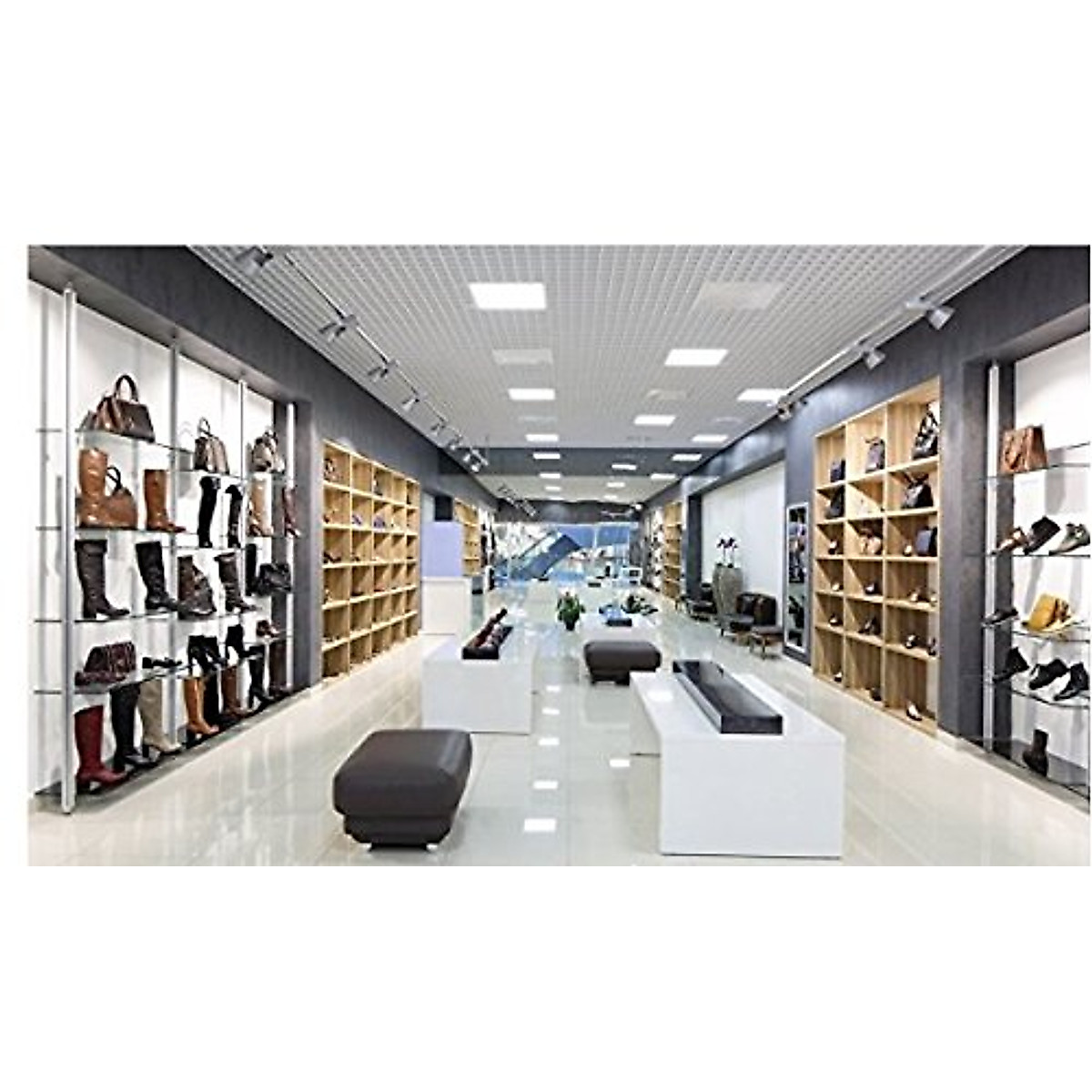 4 Pack LED Troffer 2x4 FT Retrofit Kit,Magnetic LED Retrofit kit,36W (240W Equiv),5000K Daylight White,0-10V LED Driver/2 Tubes Per Kit,T8 T10 T12 Fluorescent Replacement Light Bar,Easy to Install