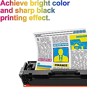 Uniwork Compatible Toner Cartridge Replacement for Canon 045 045H Cartridge 045 CRG-045H for Color imageCLASS MF634Cdw MF632Cdw LBP612Cdw MF632 MF634 Laser Printer Toner Ink, 4 Pack