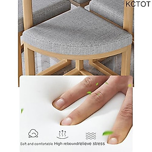 Round Negotiation Reception Tables and Chairs, Cotton and Linen Fabrics, Reception Table and Chair Combination, Conference Room Table, E1 Grade Environmentally Friendly Board Tabletop ( Color : B6 )