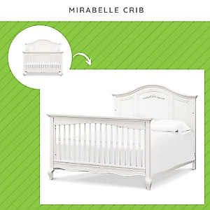 CC KITS Full-Size Conversion Kit Bed Rails for Million Dollar Baby Cribs (Warm White, Model #M7689)