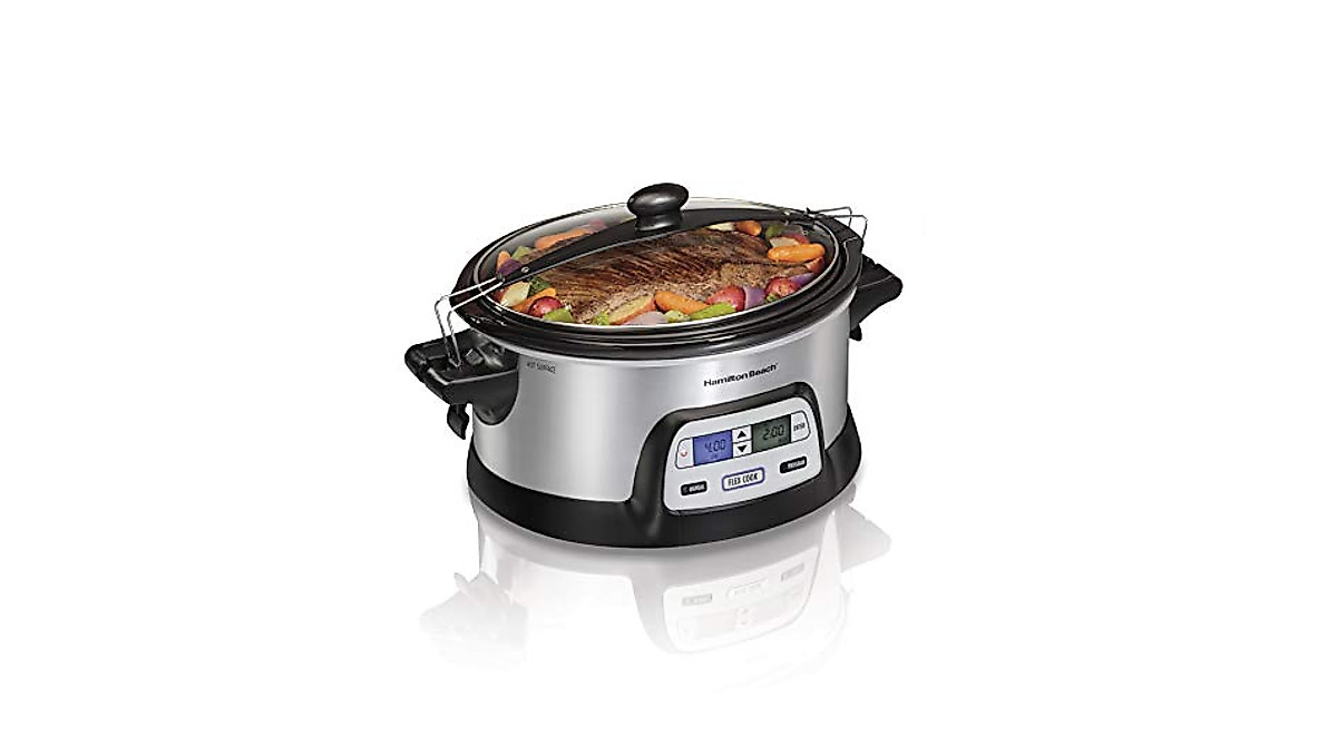 Hamilton Beach 33861 Portable Slow Cooker - Flexible 6 Qt Cooking