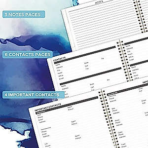 Monthly Planner/Calendar 2023-2025 - Jul. 2023-Jun. 2025, 2023-2025 Monthly Planner, 9" × 11", 2 Year Monthly Planner with Monthly Tabs + Pockets + Thick Paper + Twin-Wire Binding - Waterink