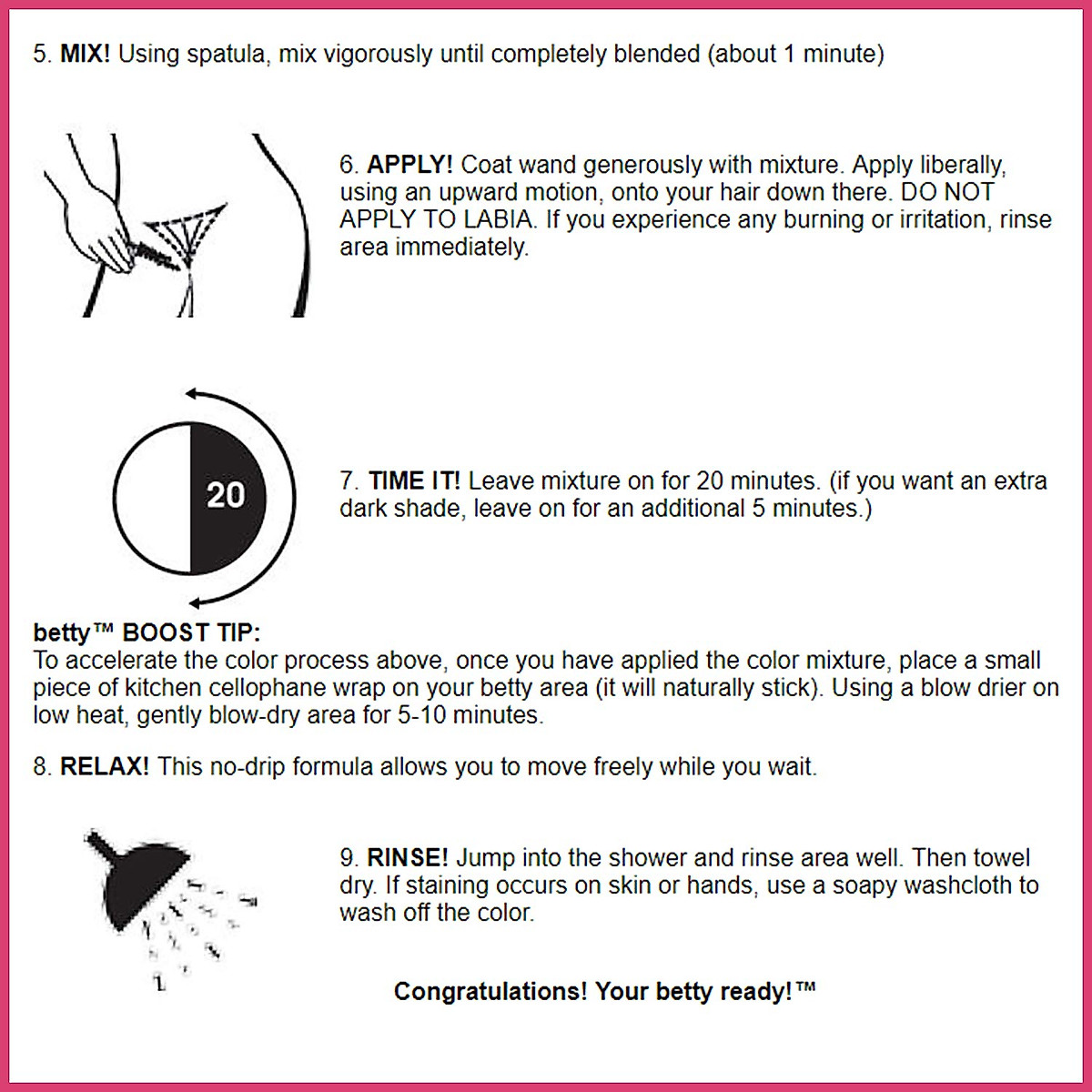 Brown Betty - Hair Color for the Hair Down There Kit